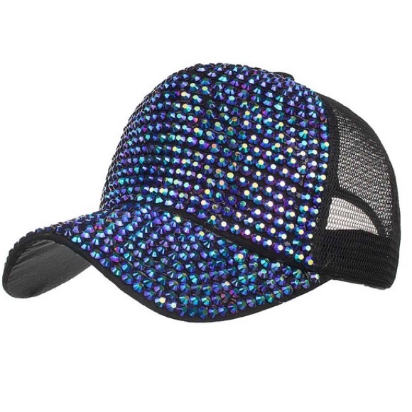 Accessories | New Colors Rhinestone Sparkly Baseball Fashion Cap | Poshmark